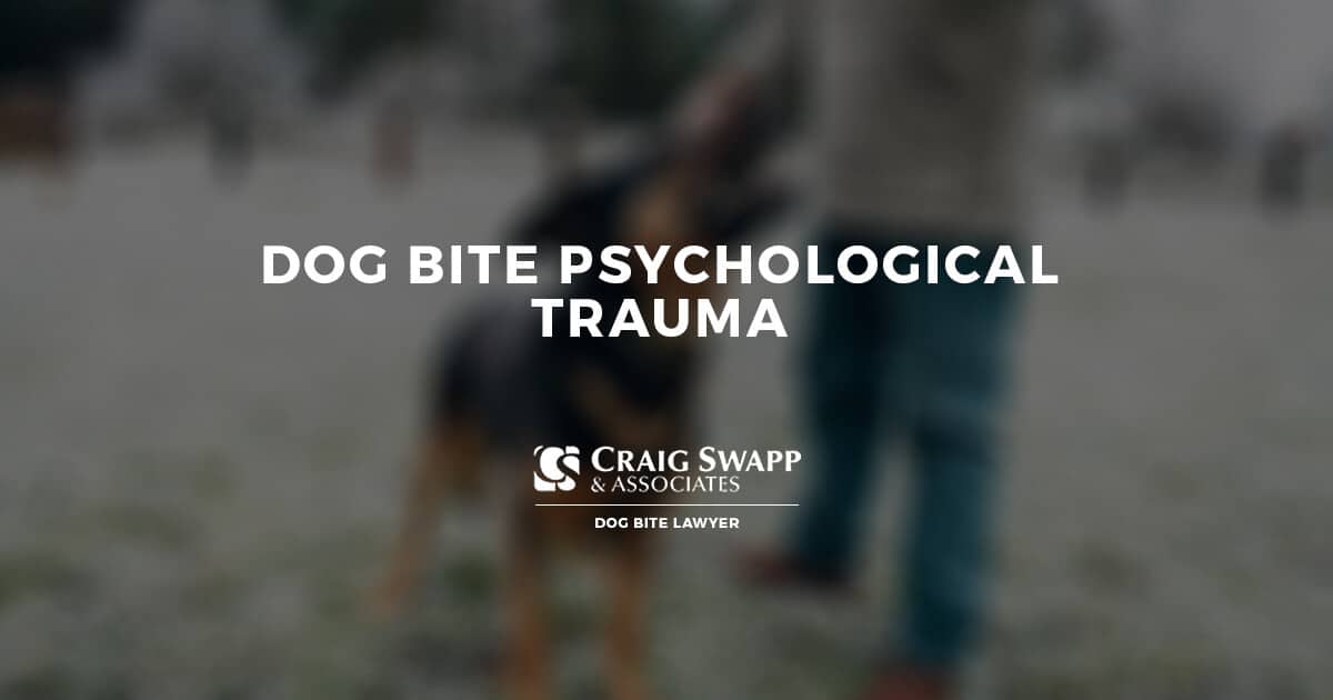 Dog Bite Psychological Trauma - Craig Swapp & Associates